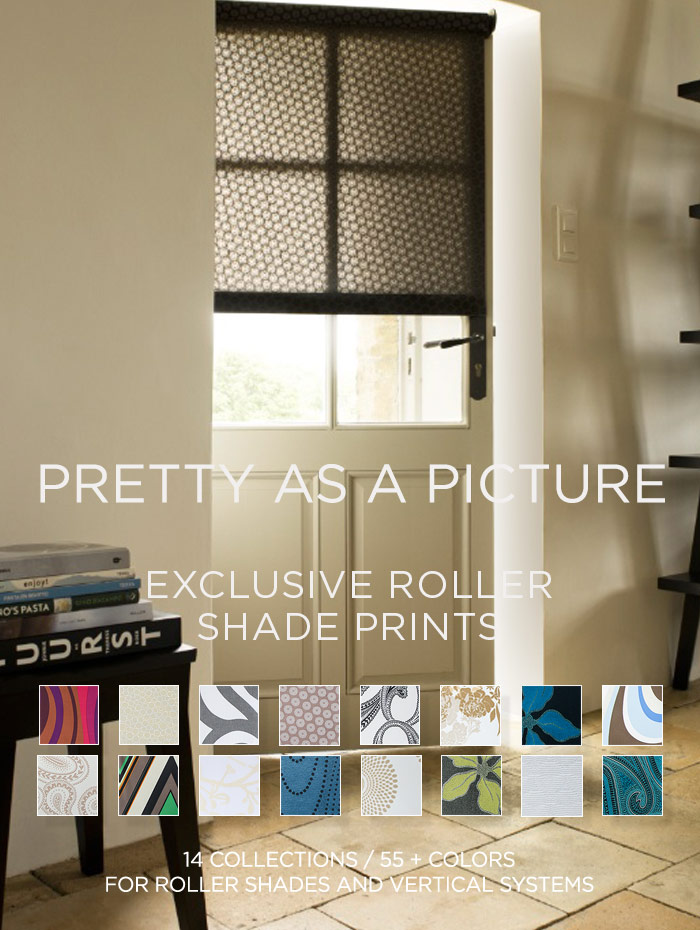 The Shade Store: Exclusive Roller Shade Prints are Pretty as a Picture ...